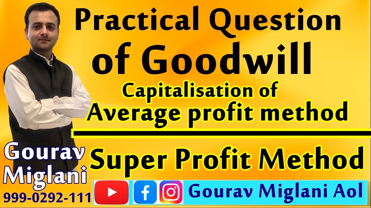 Practical Goodwill | Super Profit Method of Goodwill | Capitalisation ...