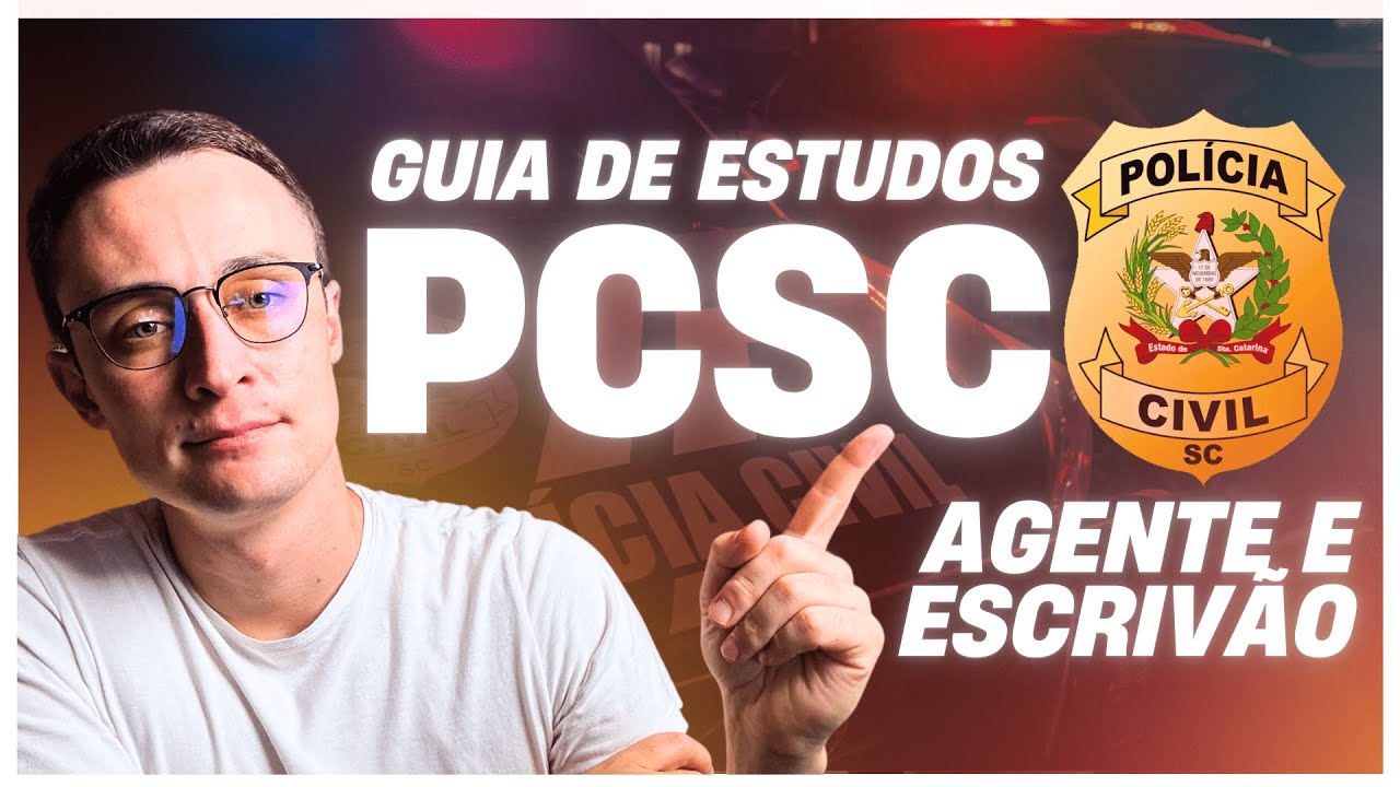 Como estudar para a PCSC 2025: guia completo de estudos - YouTube