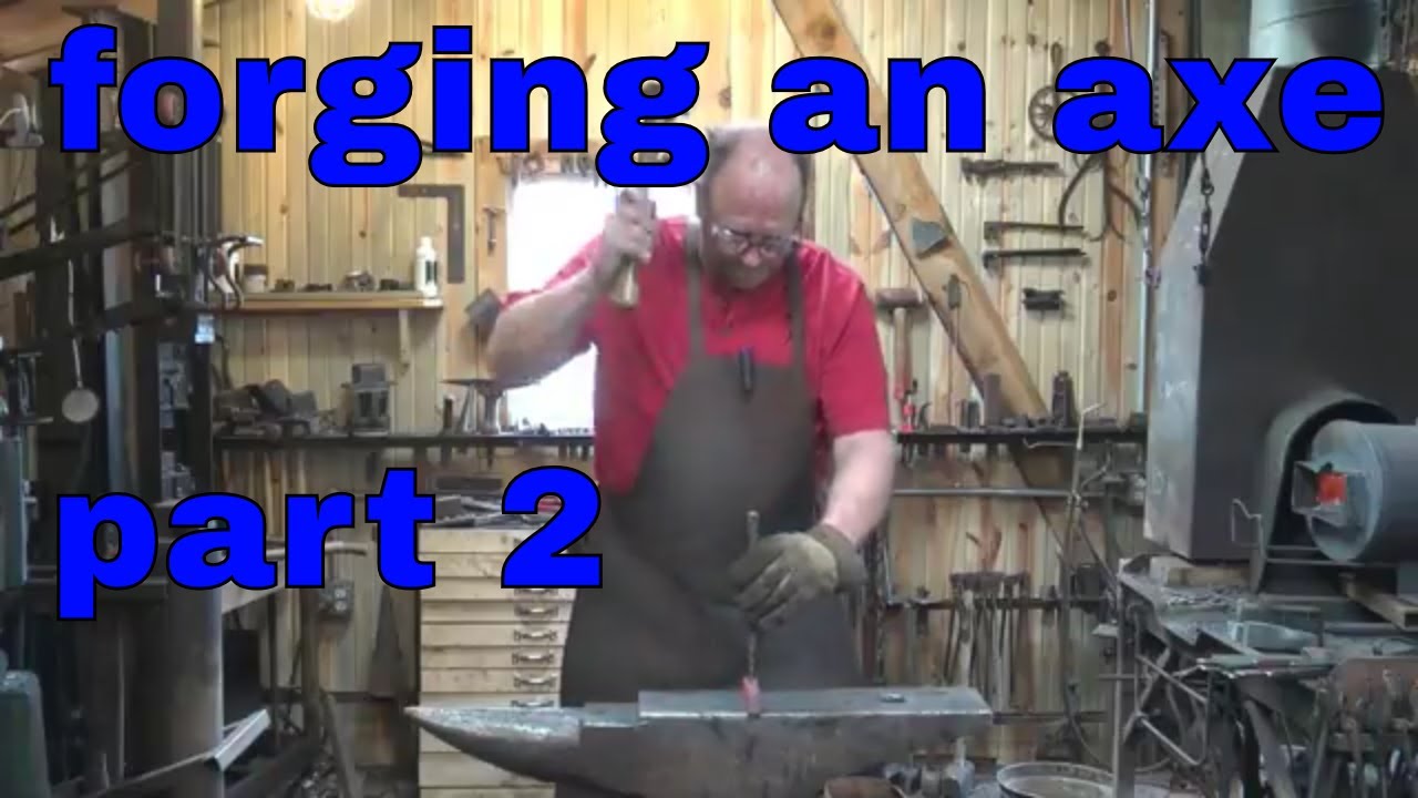 Forge welded hatchet from mild steel and 5160 - YouTube
