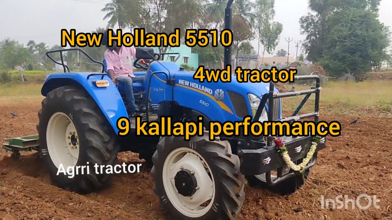 new holland 5510 4wd tractor new entry / 9 kallapai performance video ...