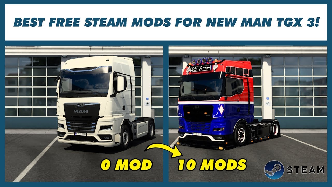 | 4K | ETS2 NEW MAN TGX3 2020 BEST MODS YOU MUST HAVE! 1.47 READY - YouTube