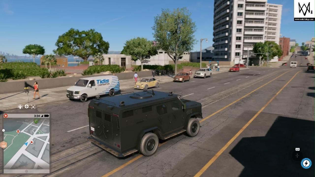 WATCH_DOGS 2 driving around - YouTube