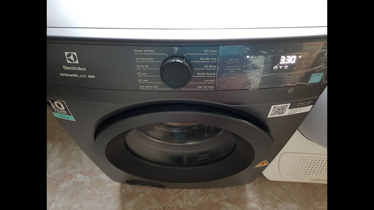 DRIES 8.5KG IN 40MIN. - ELECTROLUX ULTIMATE CARE 300 #dryer #clothing # ...