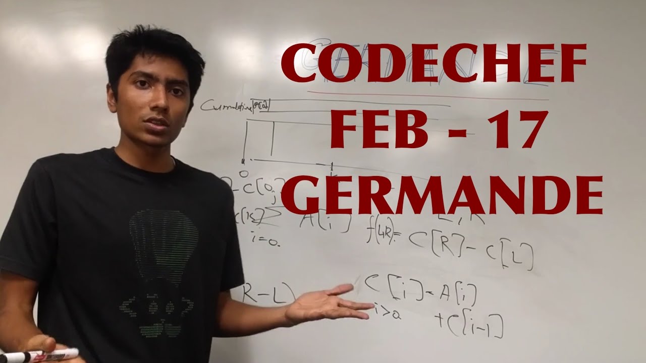 Codechef Long Challenge Feb17 Germande Youtube