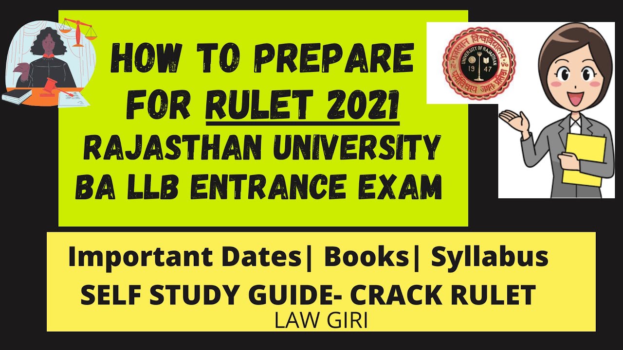 How to prepare for RULET 2021 in 10-20 days| Rajasthan University BA ...