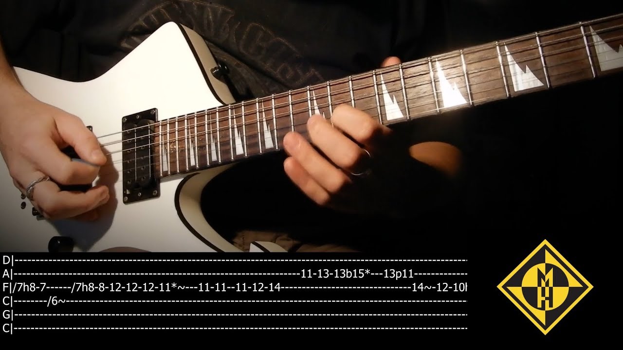 Machine Head - Davidian Solo Guitar Lesson + Tab - YouTube