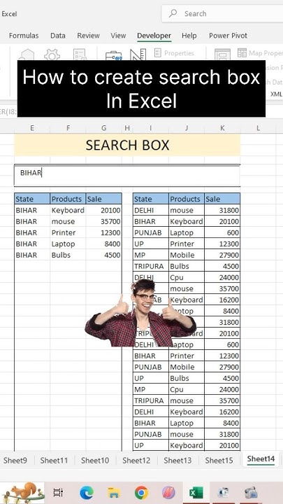 Search box in excel #shorts #ytshorts #excel #exceltips #exceltricks #exceltutorial - YouTube