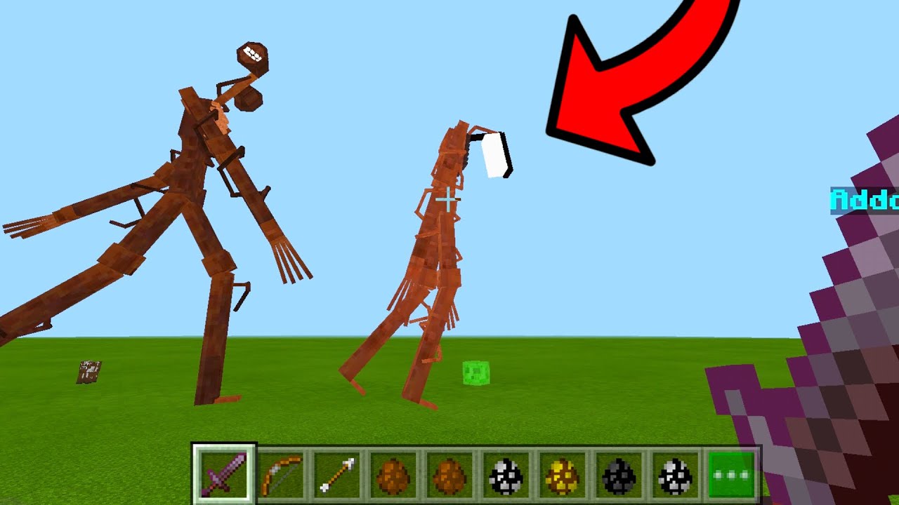 Trevor Henderson Creatures MOD in Minecraft PE (Syren HEAD) - YouTube