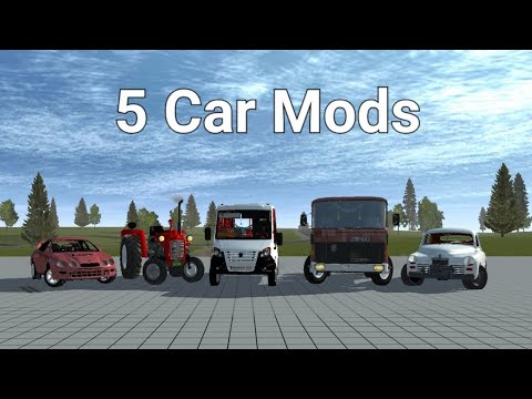 5 Car Mods | Simple Car Crash Physics Simulator - YouTube