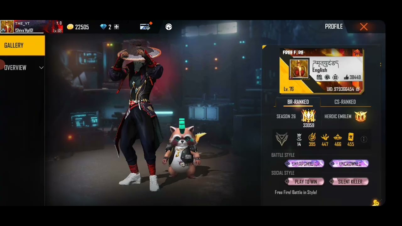 Free fire free fire max grandmaster 5stare player in my game - YouTube