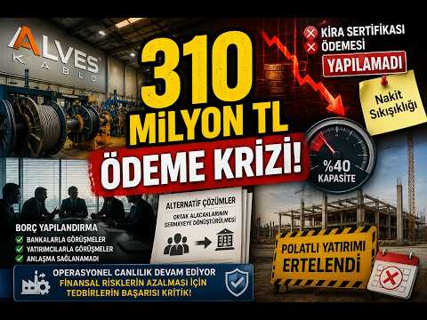 ALVES KABLO  2 EYLÜL 2026 KAP BİLDİRİMİ : 310 Milyon TL Ödeme Krizi! Şirketin Önündeki Kritik Süreç