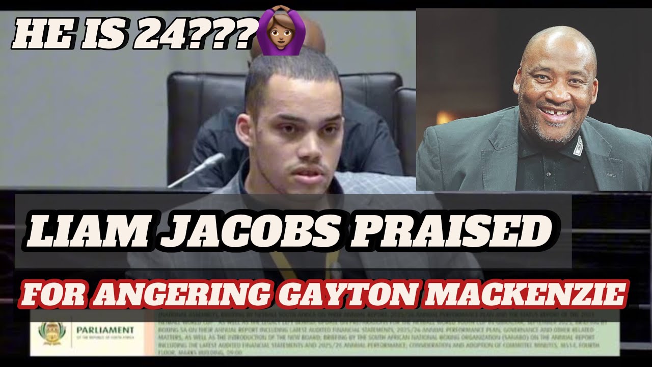 LIAM JACOBS PRAISED FOR MAKING MINISTER GAYTON MACKENZIE LOSE HIS COOL ...