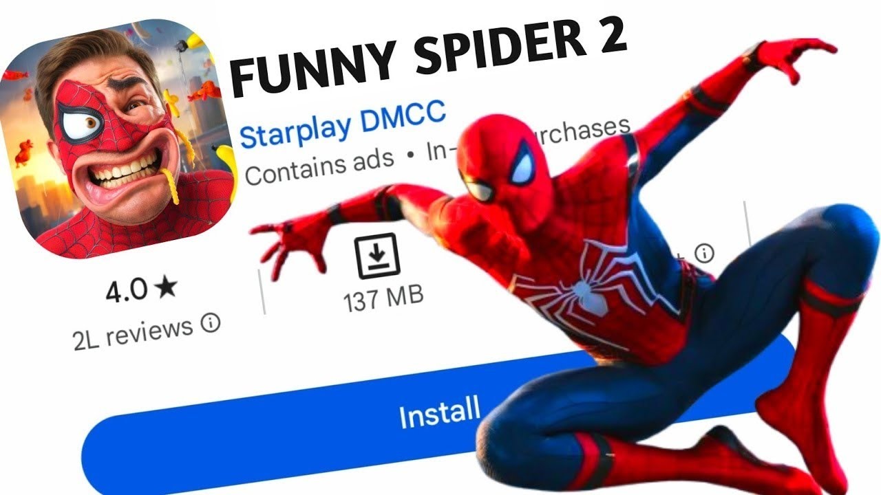 Playing funny Spiderman Games from playstore😂😂 - YouTube