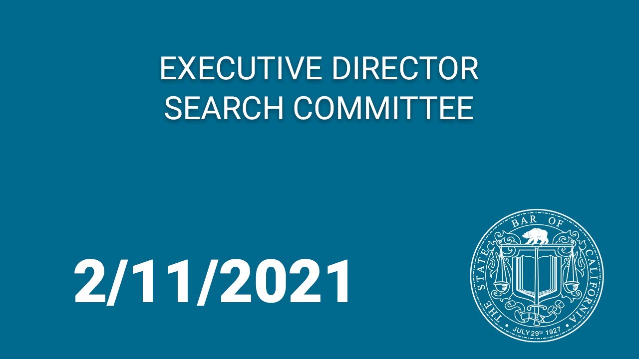 Executive Director Search Committee 2-11-21 - YouTube