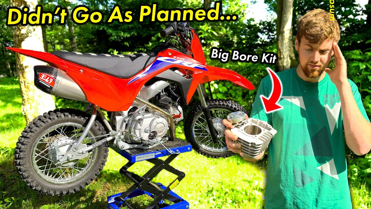We Ran Into A BIG Problem With The CRF110 Pit Bike Build - YouTube