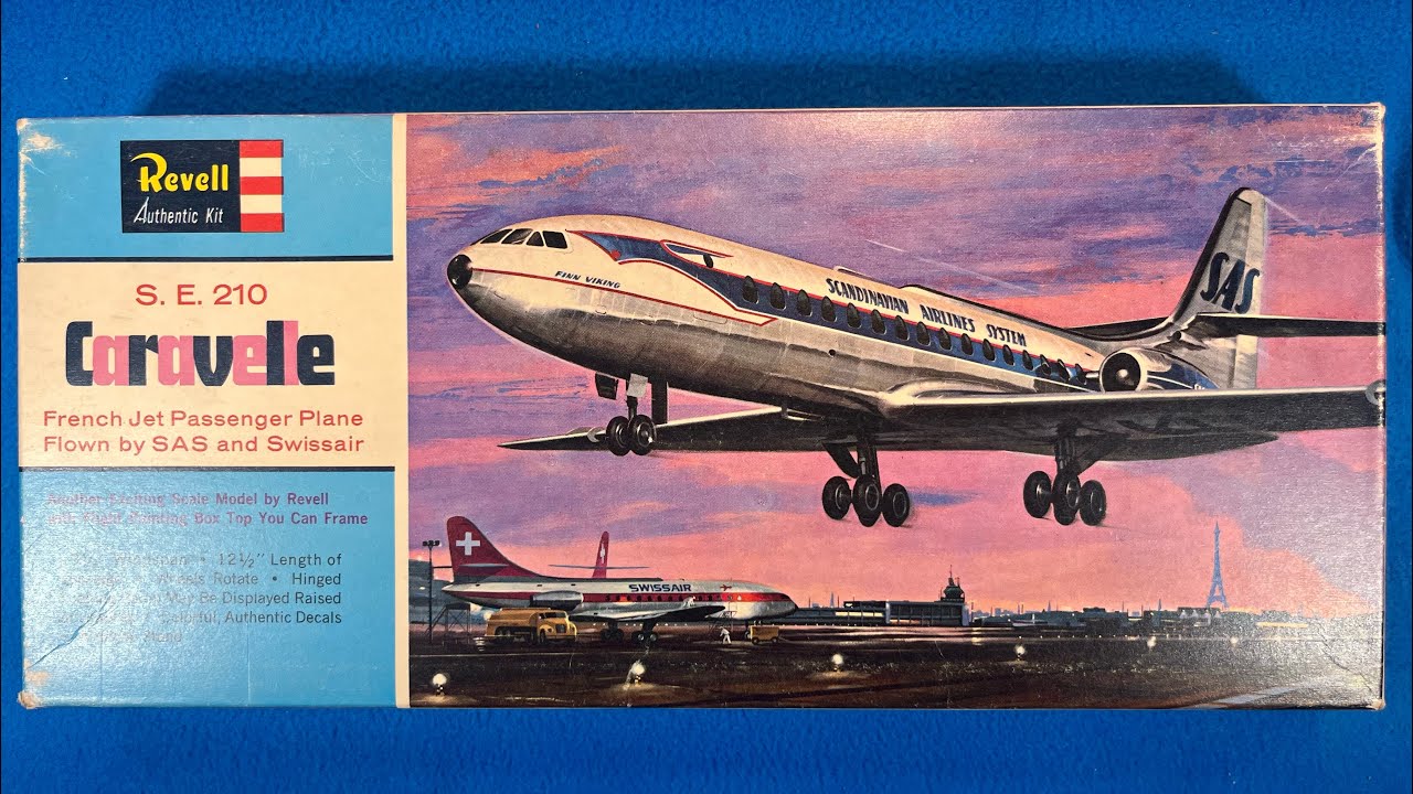 French Week! Revell 1961 SE-210 Caravelle Vintage Model Airliner Kit ...