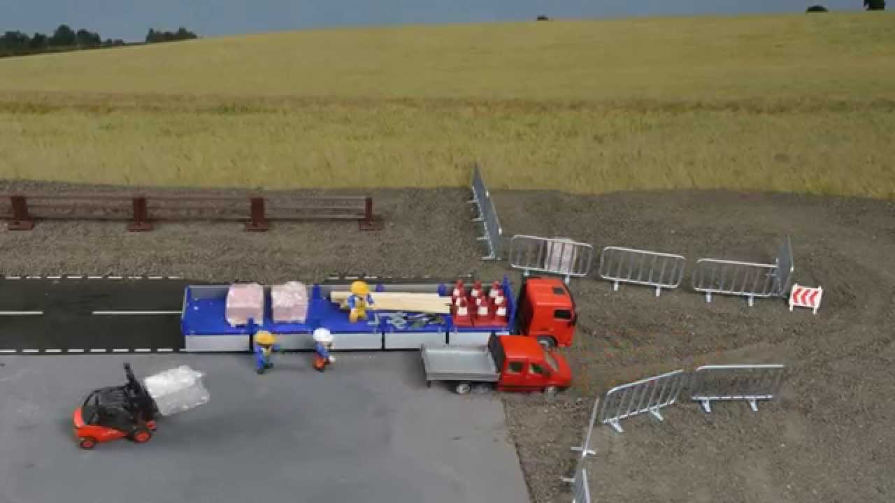 Stop Motion Construction Site, Building A Barn Part 2 - YouTube