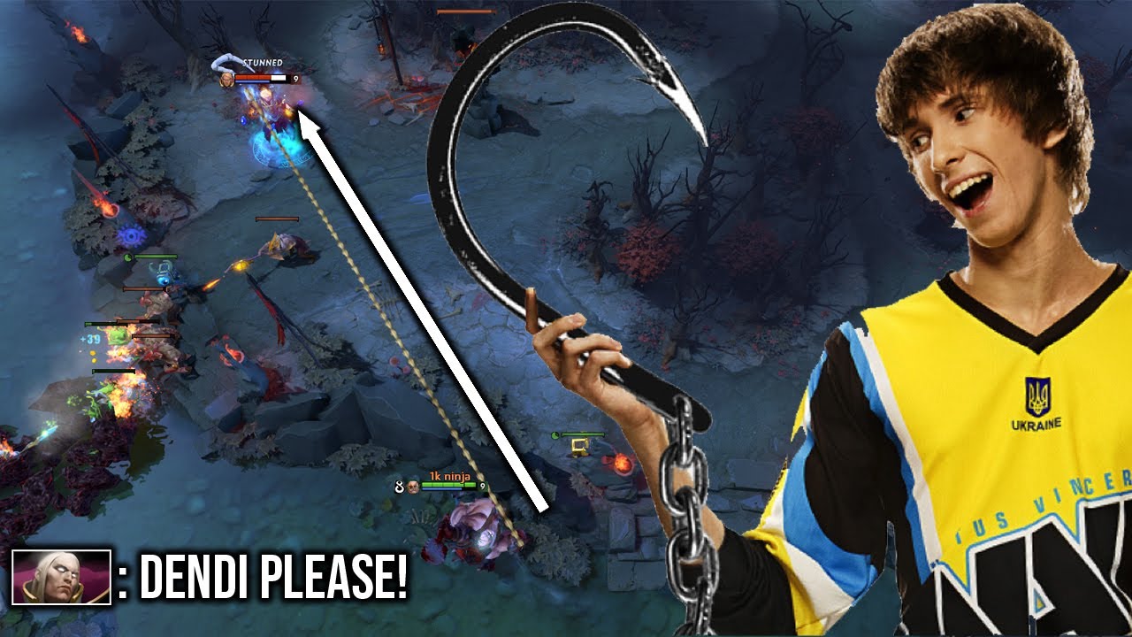 DENDI KNOW HOW TO HOOK AT THIS SPOT - PUDGE MID VS INVOKER RANK 100 ...