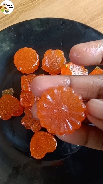 Orange mittai/Orange candy/How to prepare orange mittai/90's mittai ...