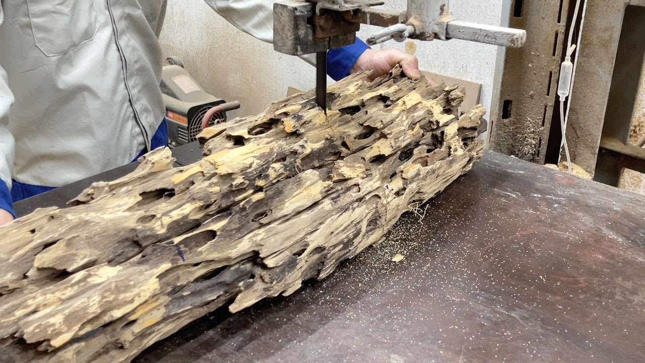 Extremely Effective Idea From Recycling Rotten Wood // Unique Art ...