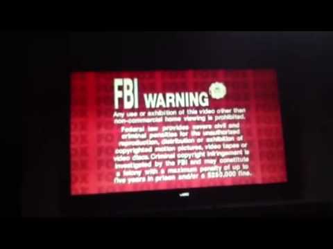 FOX FBI Warning Screen - YouTube