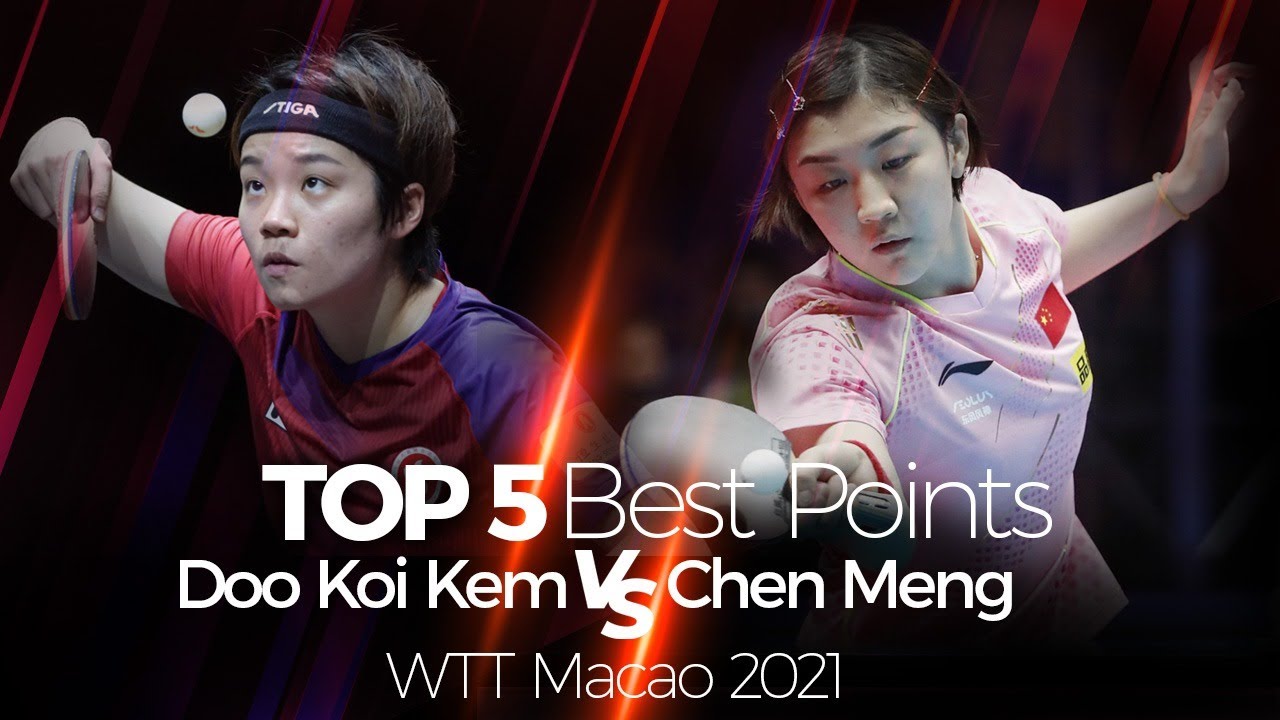 【賽事系列】Top 5 Best Points of Chen Meng 陳夢 vs Doo Hoi Kem 杜凱琹 | WTT Macao ...