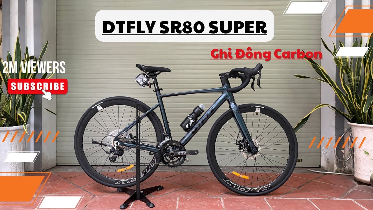 Xe Đạp DTFLY SR80 SUPER • Ghi-đông Carbon rẻ nhất - YouTube