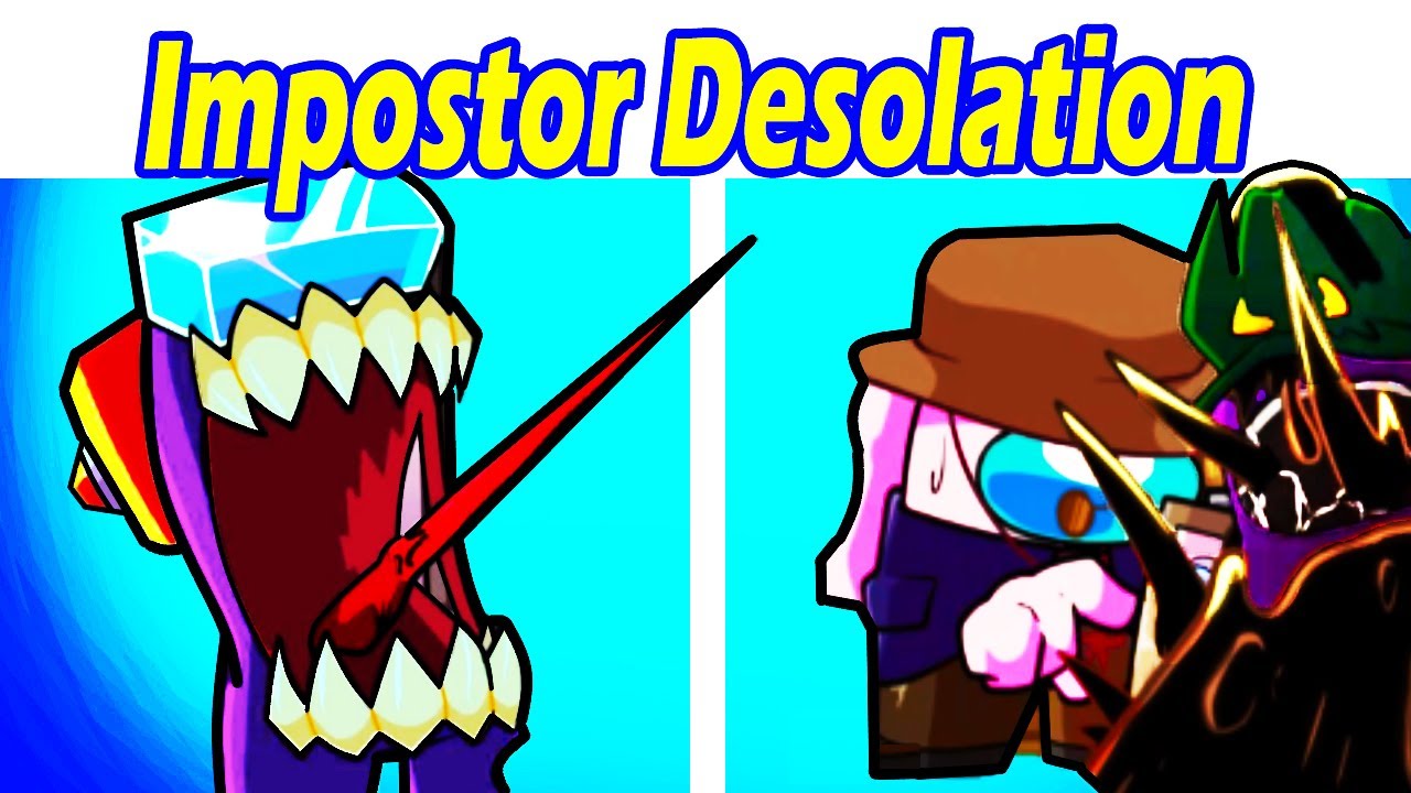 Friday Night Funkin' VS Impostor Desolation + Black Impostor (FNF/Mod ...