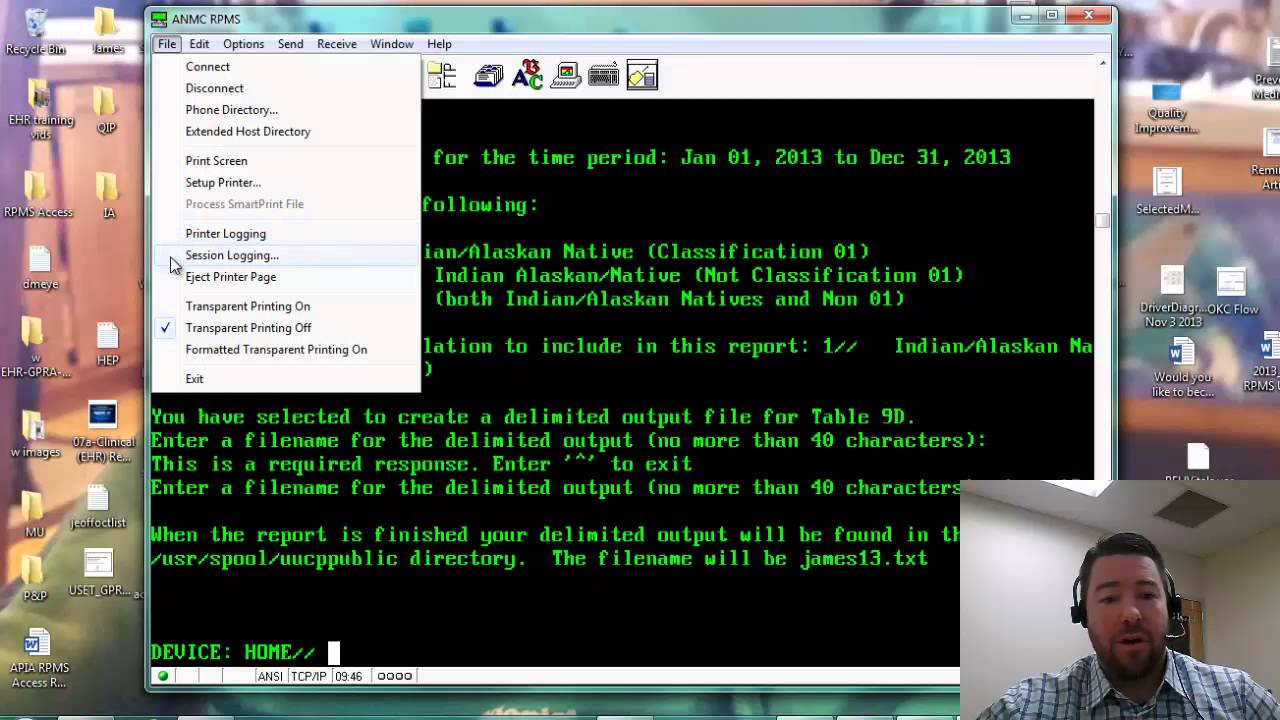 How to run your UDS report in RPMS - YouTube