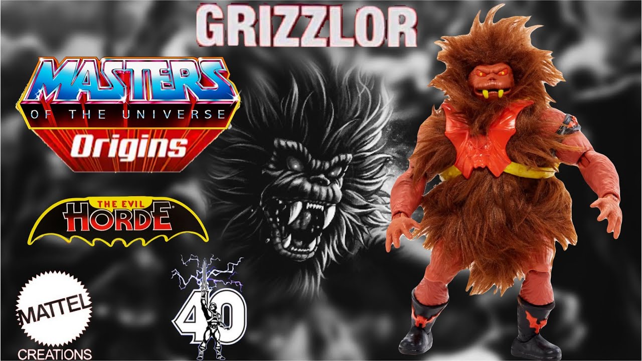 GRIZZLOR ORIGINS MASTERS OF THE UNIVERSE THE EVIL HORDE DE MATTEL ...