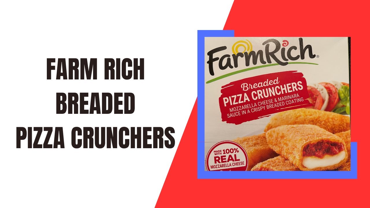First Time Trying Farm Rich Breaded Pizza Crunchers - YouTube