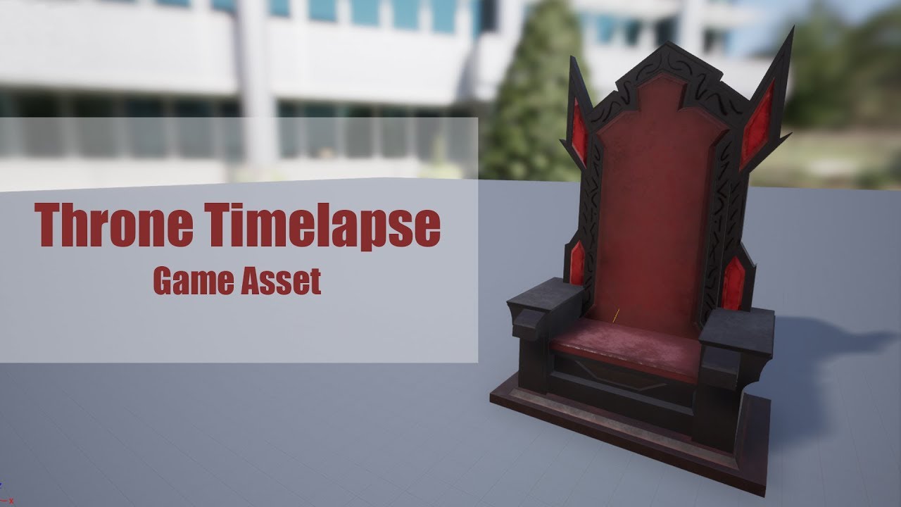 Time-lapse - Game Asset (Throne) - YouTube