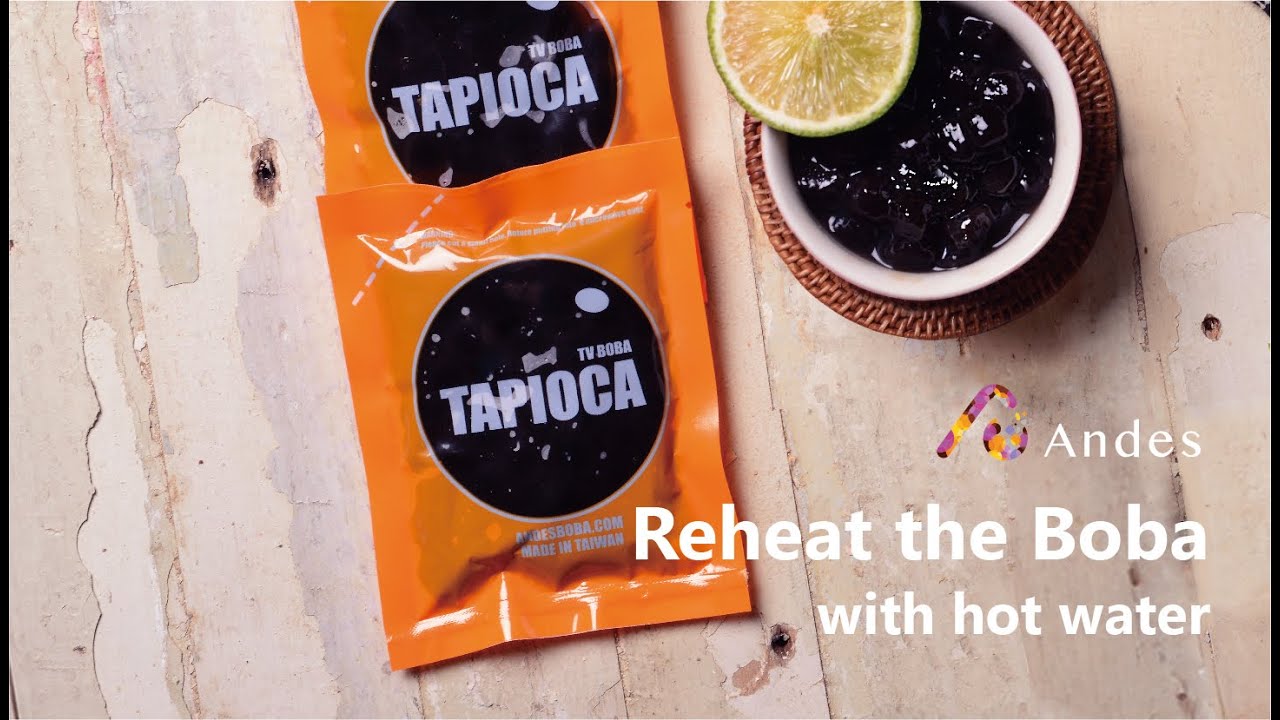 Reheat instant boba with hot water - YouTube