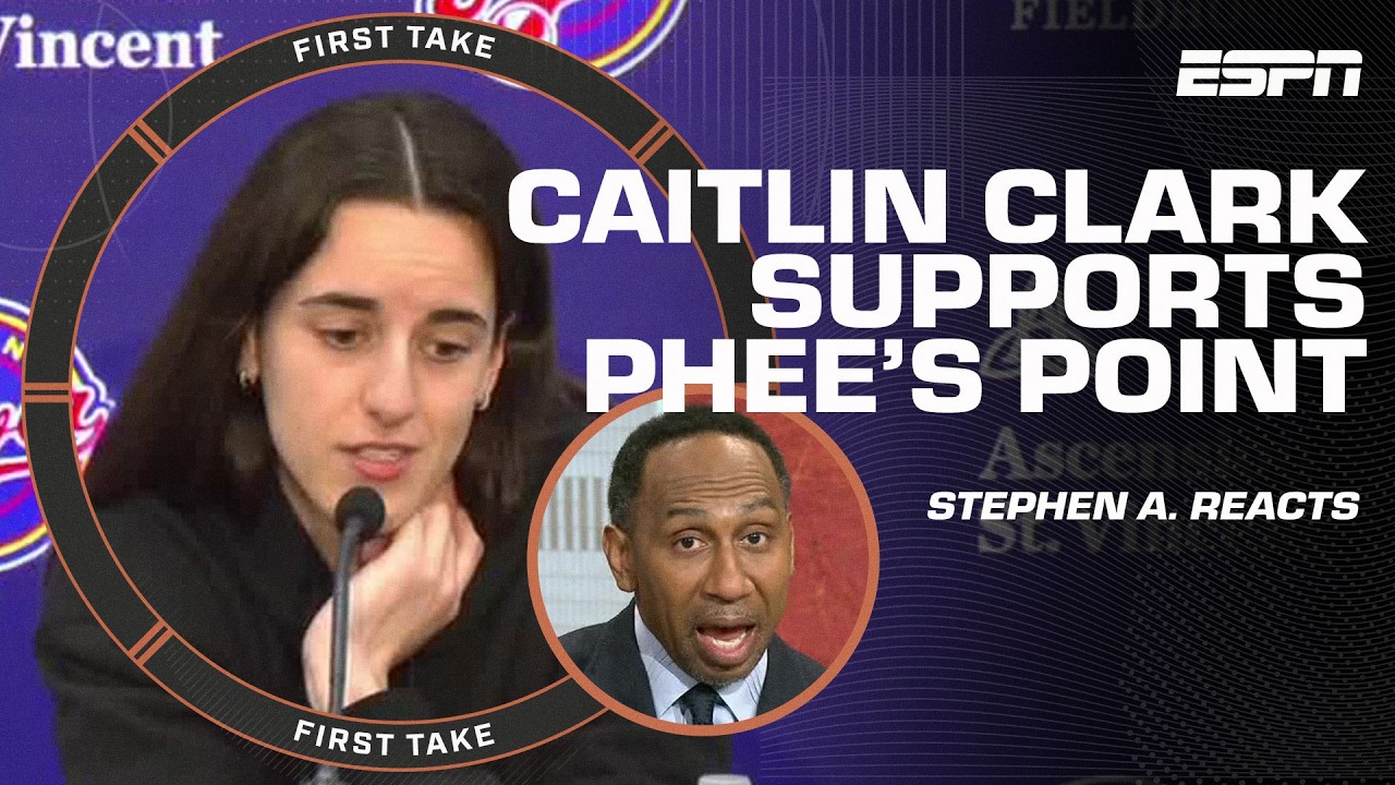 Stephen A. commends Caitlin Clark for supporting Napheesa Collier's ...