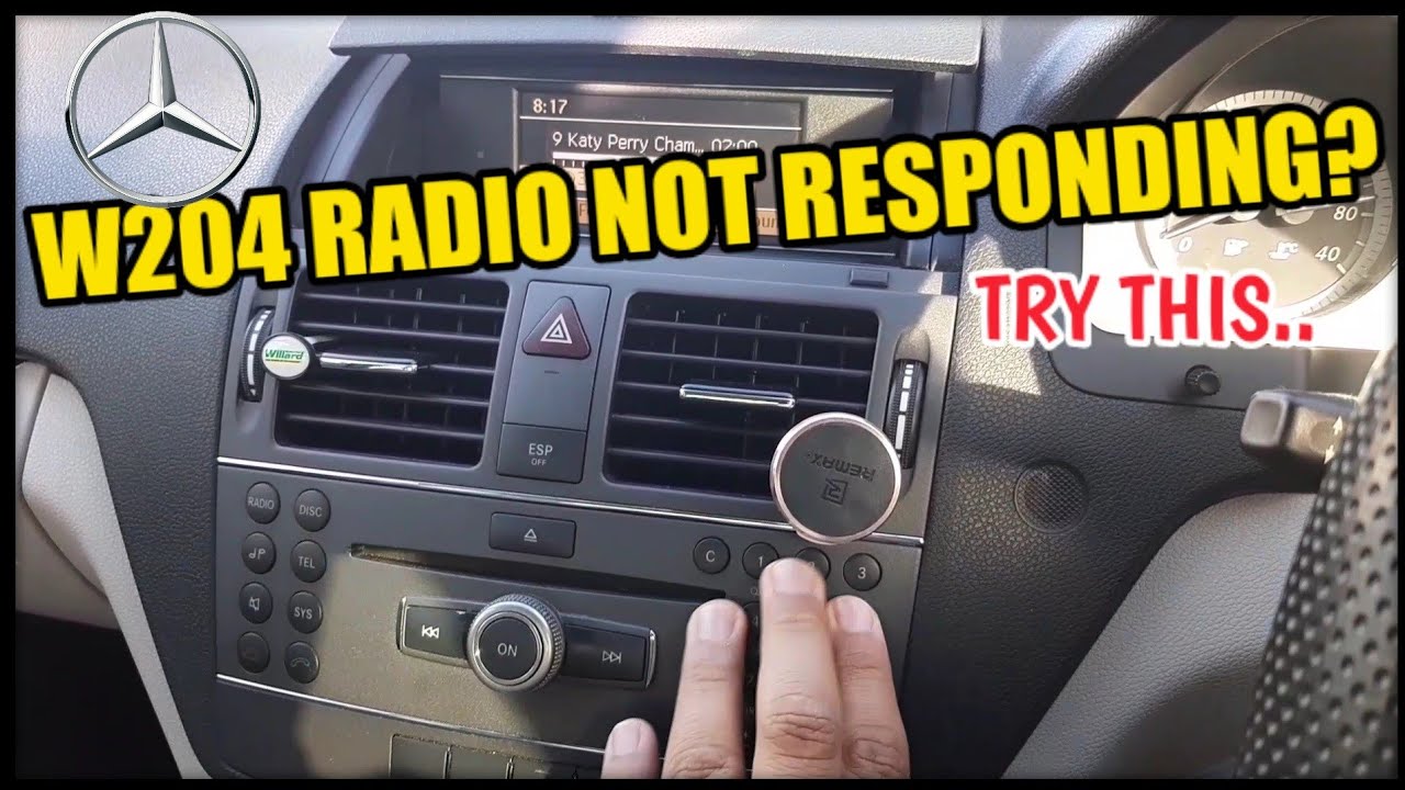 Mercedes-Benz W204 Radio Not Responding Fix! - YouTube