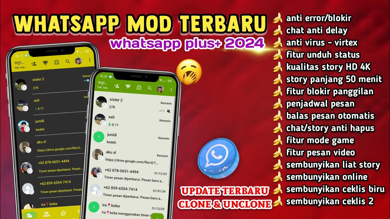 WHATSAPP PLUS TERBARU 2024 | WA MOD TERBARU 2024 | WA PLUS TERBARU 2024 ...
