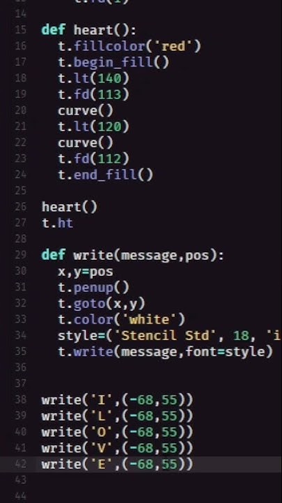 Nasıl Python ile Kalp Çizilir ? - YouTube