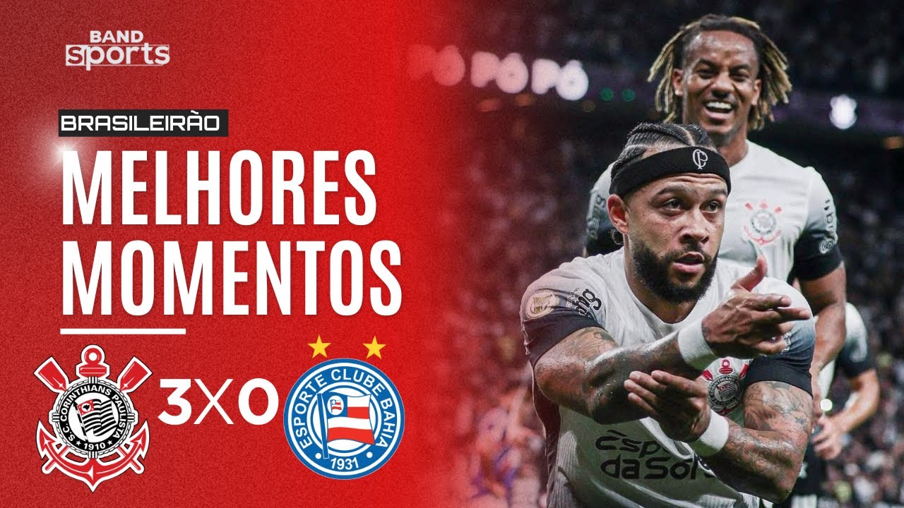 VEJA O GOLAÇO DE MEMPHIS DEPAY! CORINTHIANS 3X0 BAHIA - BRASILEIRÃO ...