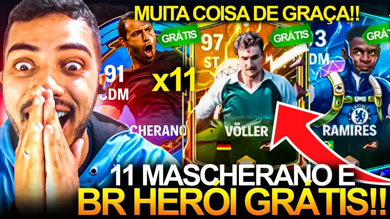 Brasileiro And 11 Mascherano GrÁtis 😱 Como Pegar Tudo De GraÇa No Evento