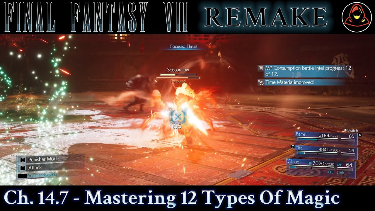 Final Fantasy 7 Remake - Chapter 14.7 - Mastering 12 Types Of Magic ...