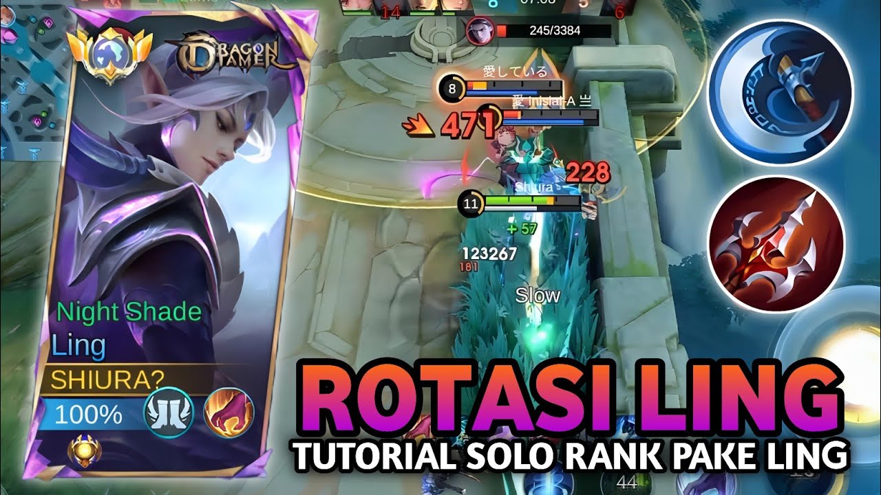TUTORIAL CARA PAKE LING SOLO RANK AUTO WINSTREAK | ROTASI LING SOLO ...