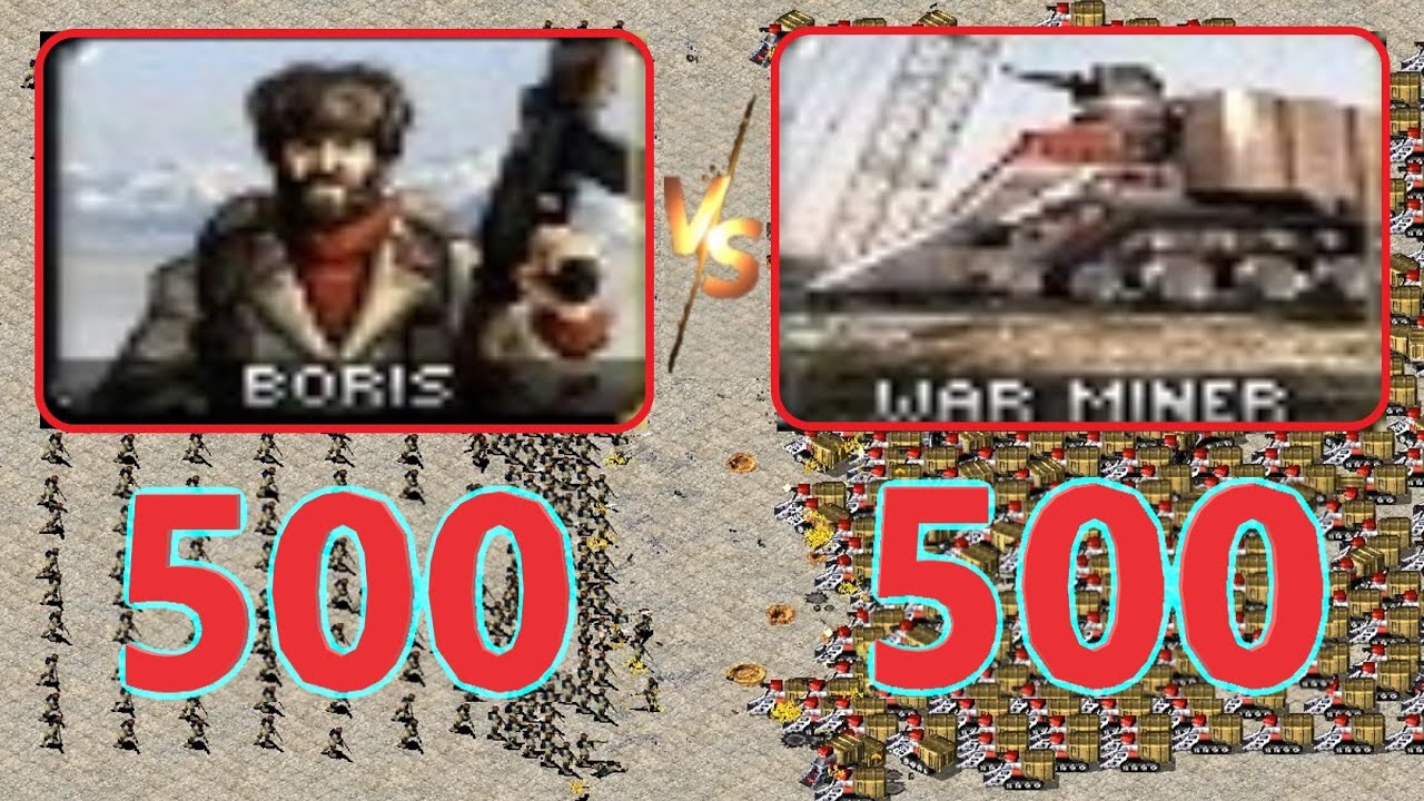 Boris vs War Miners - Red Alert 2 - YouTube