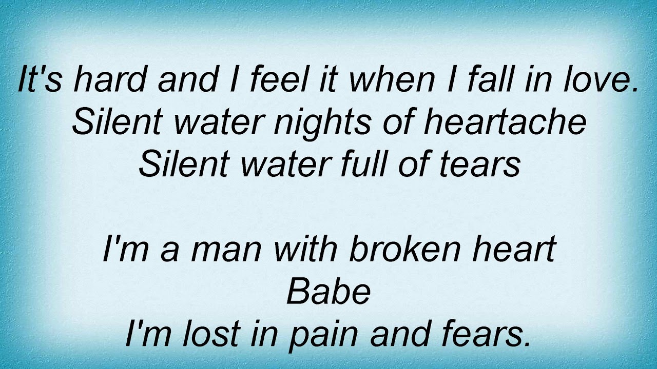 Blue System - Silent Water Lyrics - YouTube