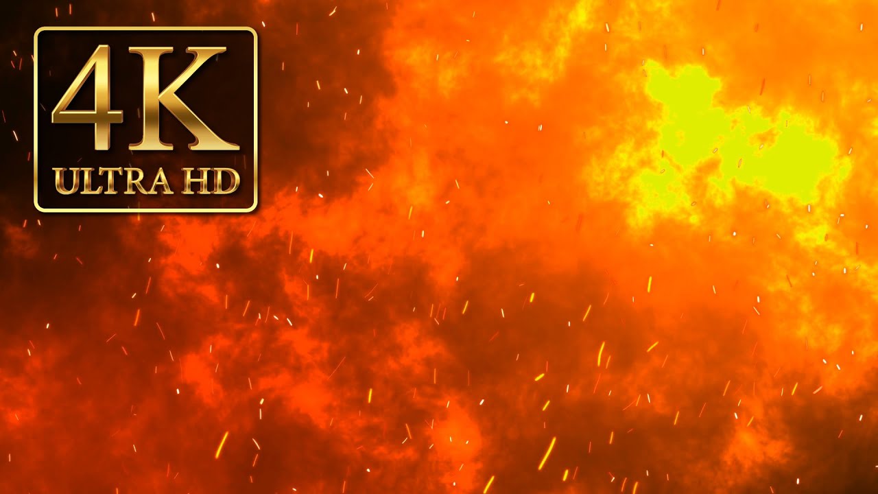 Fire Background (NO copyright 4K footage) - YouTube