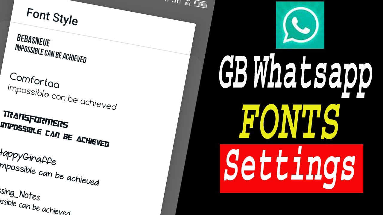 gb whatsapp font style change | how to change font in gb whatsapp | gb ...