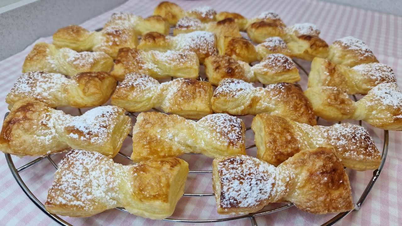 FÁCILISIMOS, LAZOS DE HOJALDRE! - YouTube