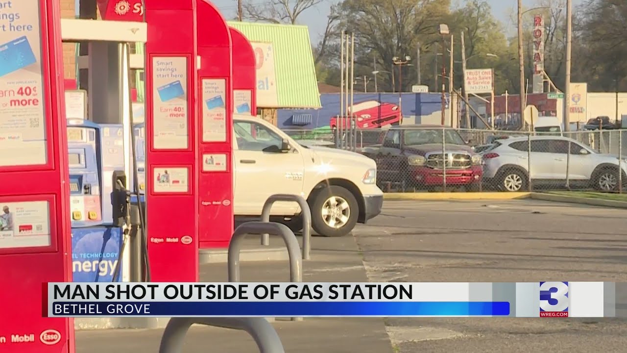 Man shot outside of gas station - YouTube