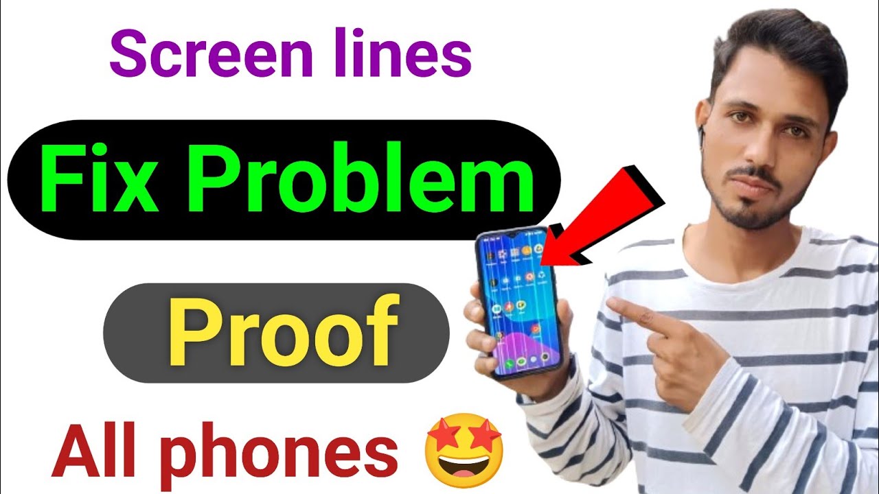 phone ki screen par white lines kaise hataye | mobile screen vertical ...