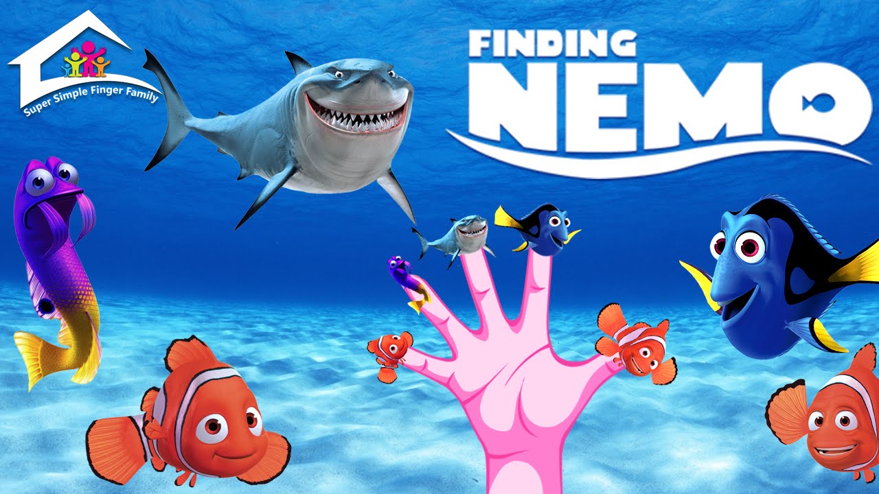 Fish finger family The finding Nemo - Shark finger family - YouTube