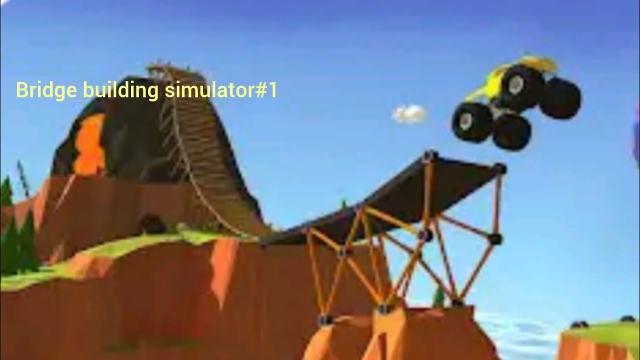 Bridge building is super crazy ll Bridge building simulator #1 - YouTube
